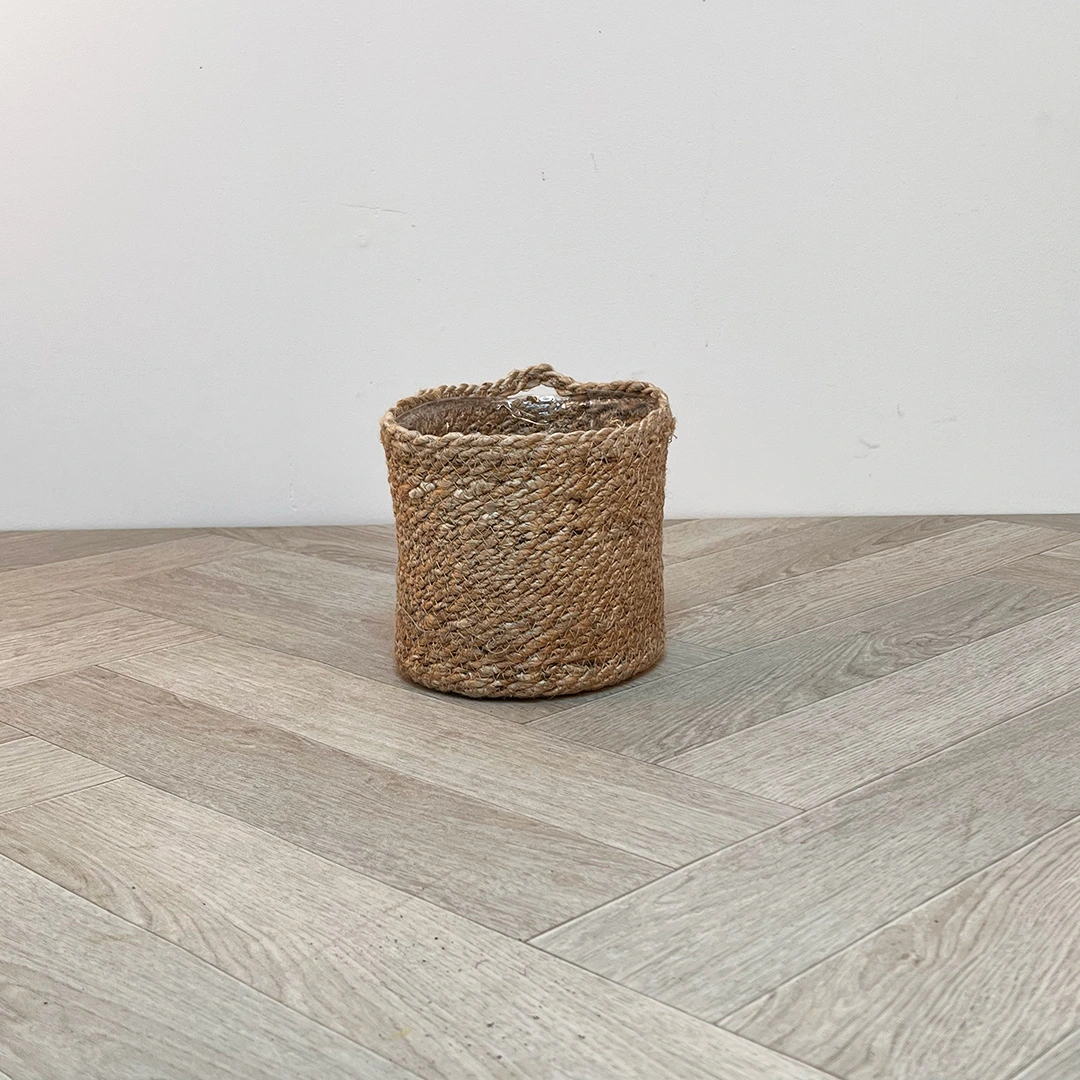 Atlantic Cream Basket Plant Pot (16cm) - The Boma Garden Centre