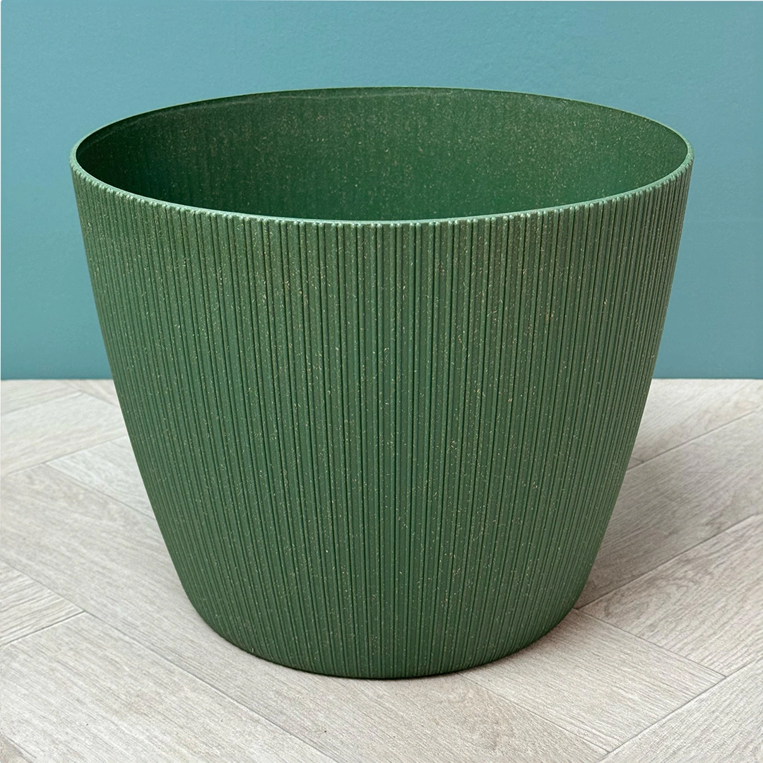 Copa Plastic Indoor Plant Pot Cover - Green (Pot Size 30.5x30cm) - The ...