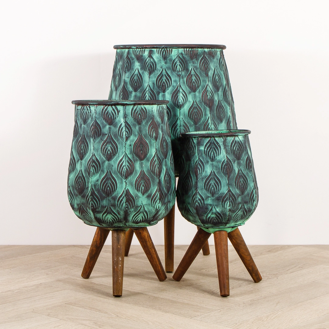 Emir Cauldron Legged Pot SMALL - The Boma Garden Centre