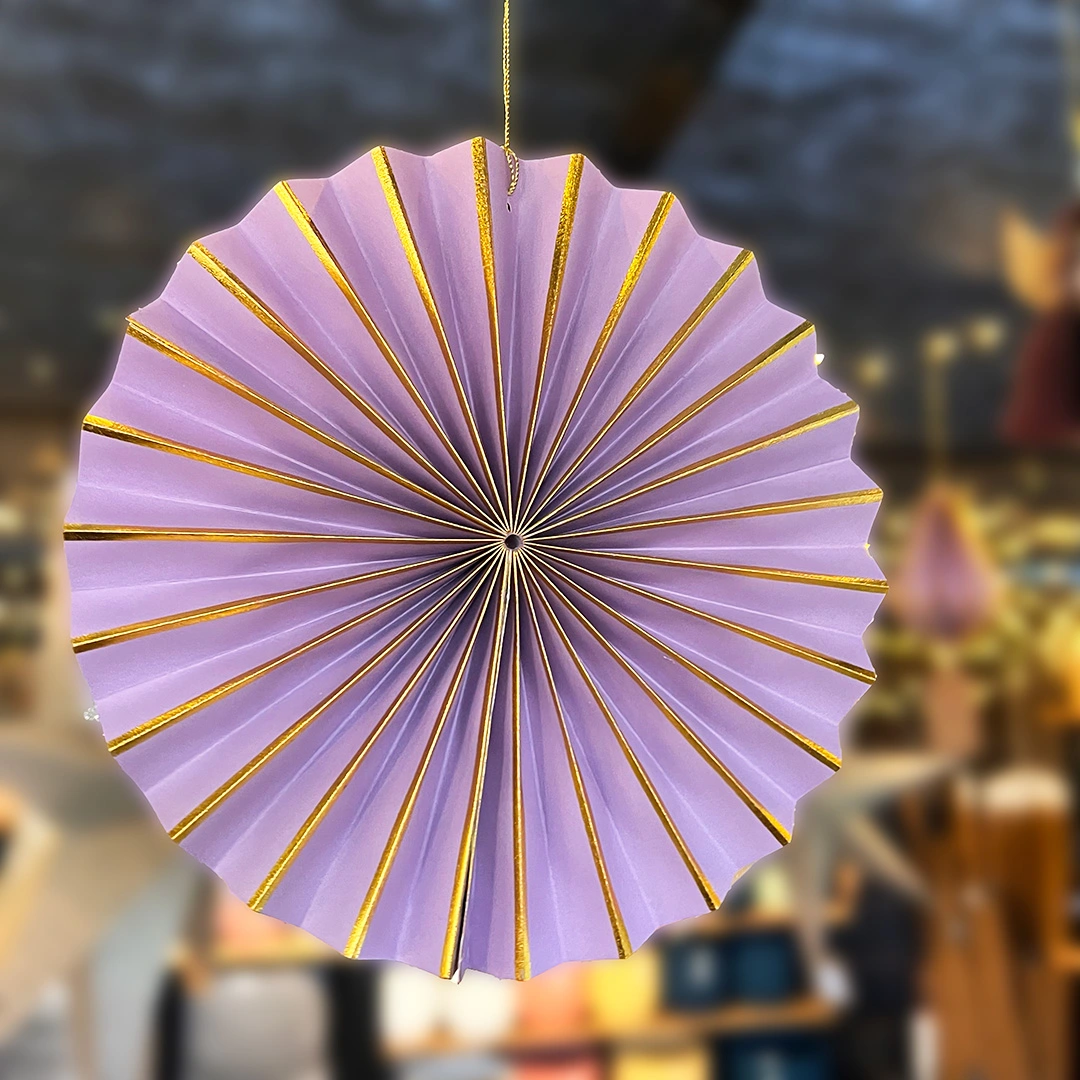 Handpainted Purple Hanging Fan- Christmas Tree Decoration - The Boma ...