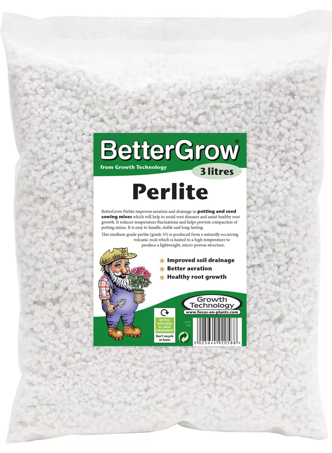 Perlite 3L Growth Technology - The Boma Garden Centre