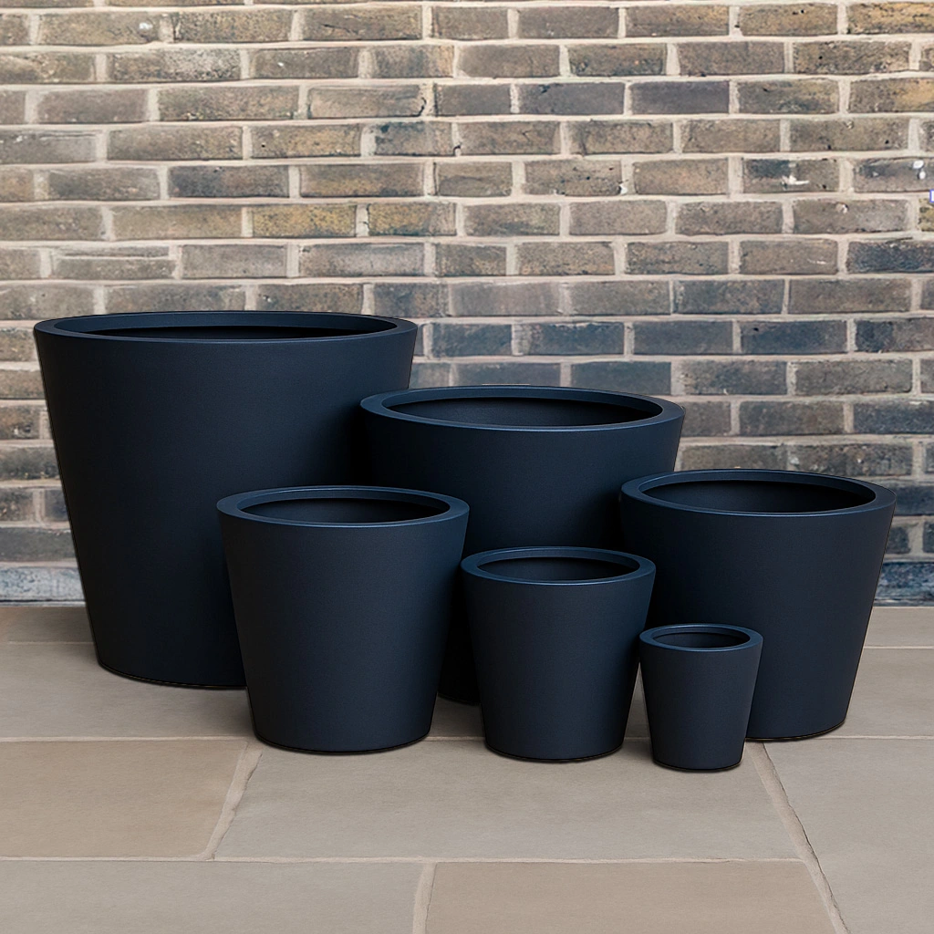 Polystone Cache Planter (D40cm x H35cm) Outdoor Plant Pot - The Boma ...