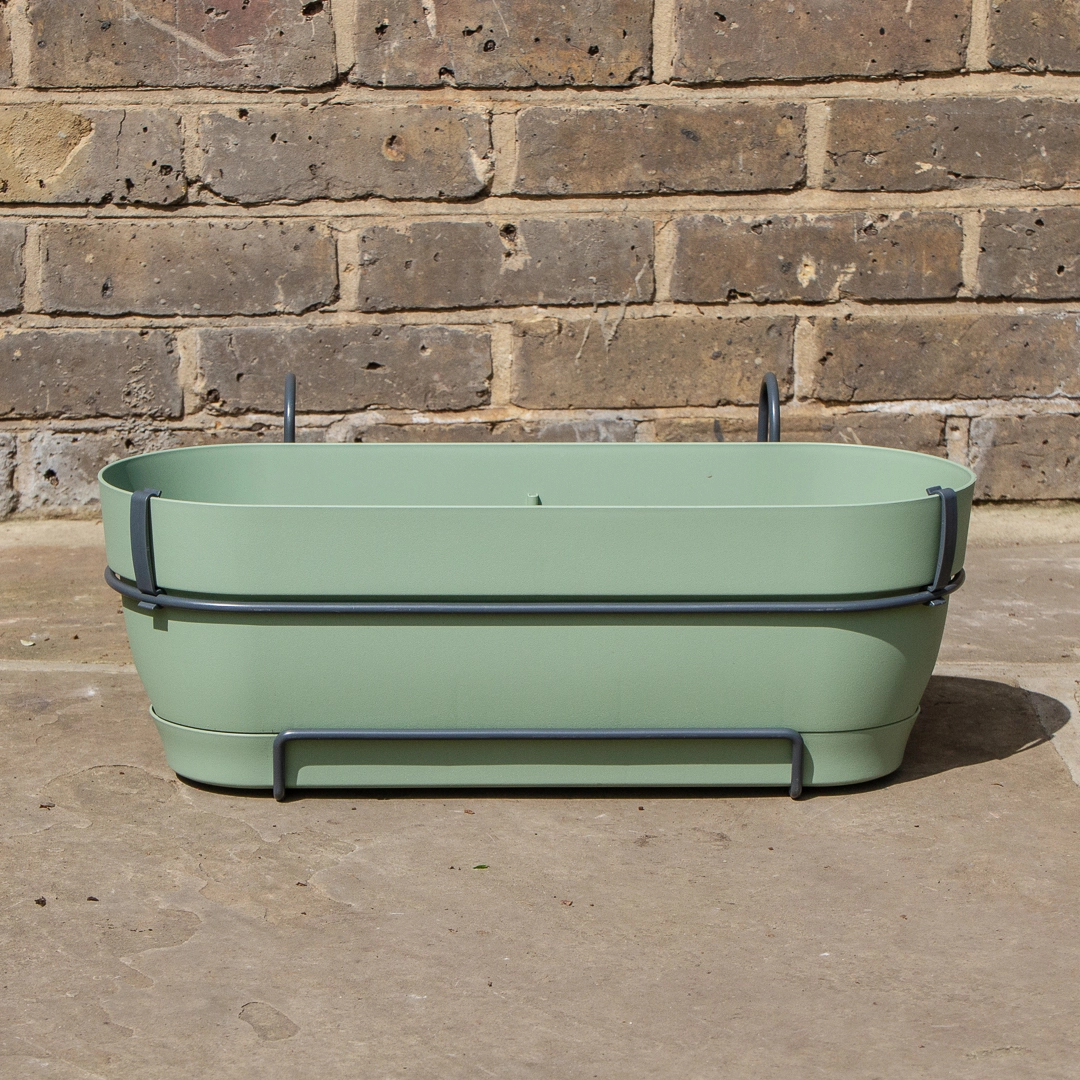 Vibia Campana Balcony Trough Pistachio 50cm size - The Boma Garden Centre