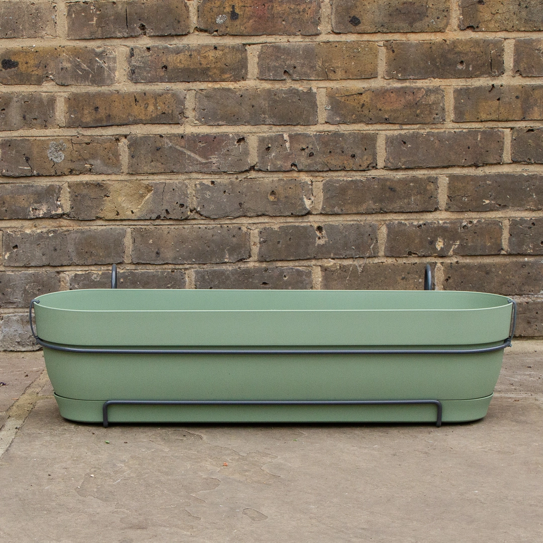 Vibia Campana Balcony Trough Pistachio 70cm size - The Boma Garden Centre